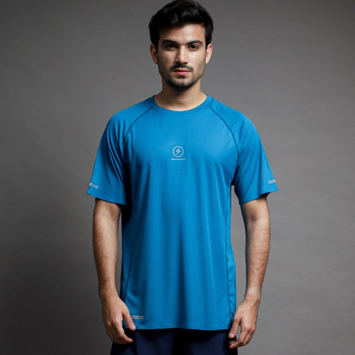 Voltandfast Men's Buzz Running Jersey - Blue – VoltandFast